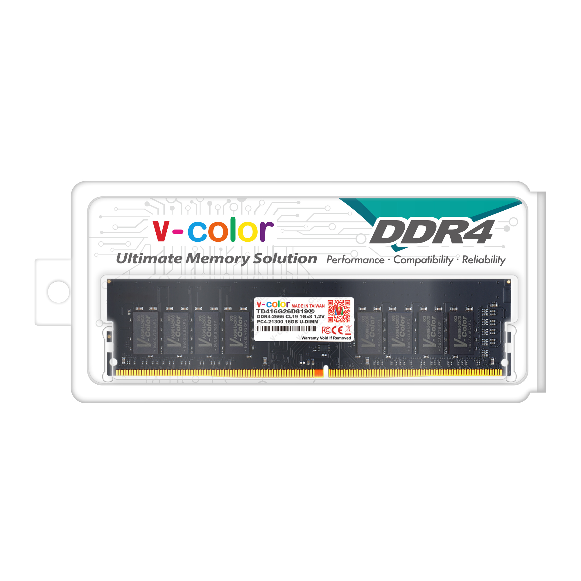 v-color Desktop Computer Memory Ram DDR4 16GB(16GBx1) 2666MHz — Bangmod ...
