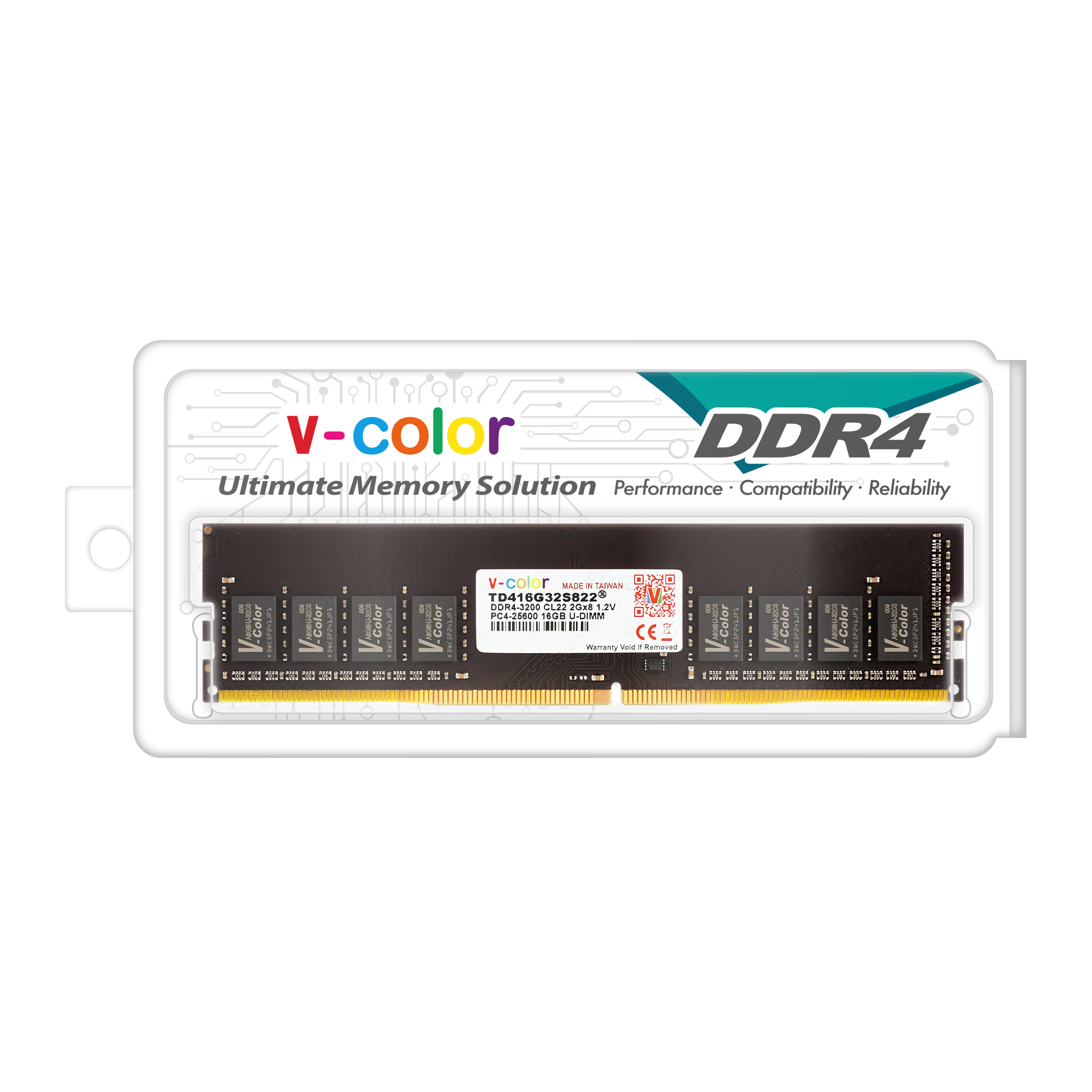v-color Desktop Computer Memory Ram DDR4 16GB(16GBx1) 3200MHz — Bangmod ...