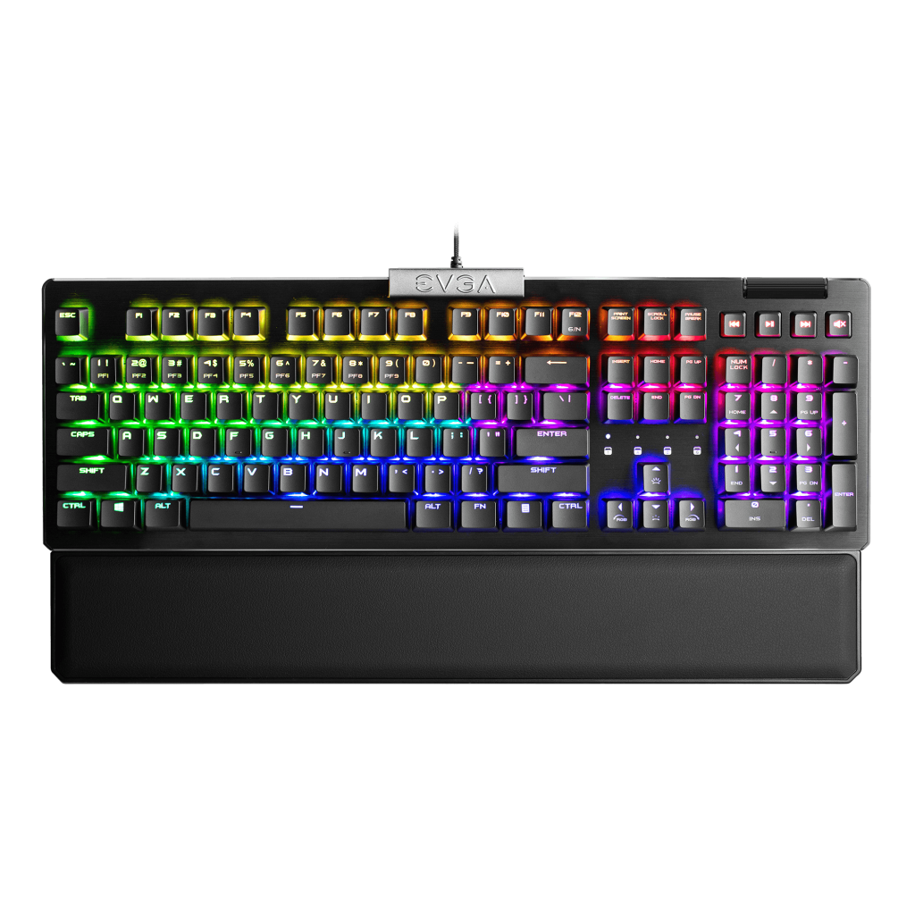 EVGA Z15 RGB Gaming Keyboard, RGB Backlit LED, Hot Swappable Mechanical ...