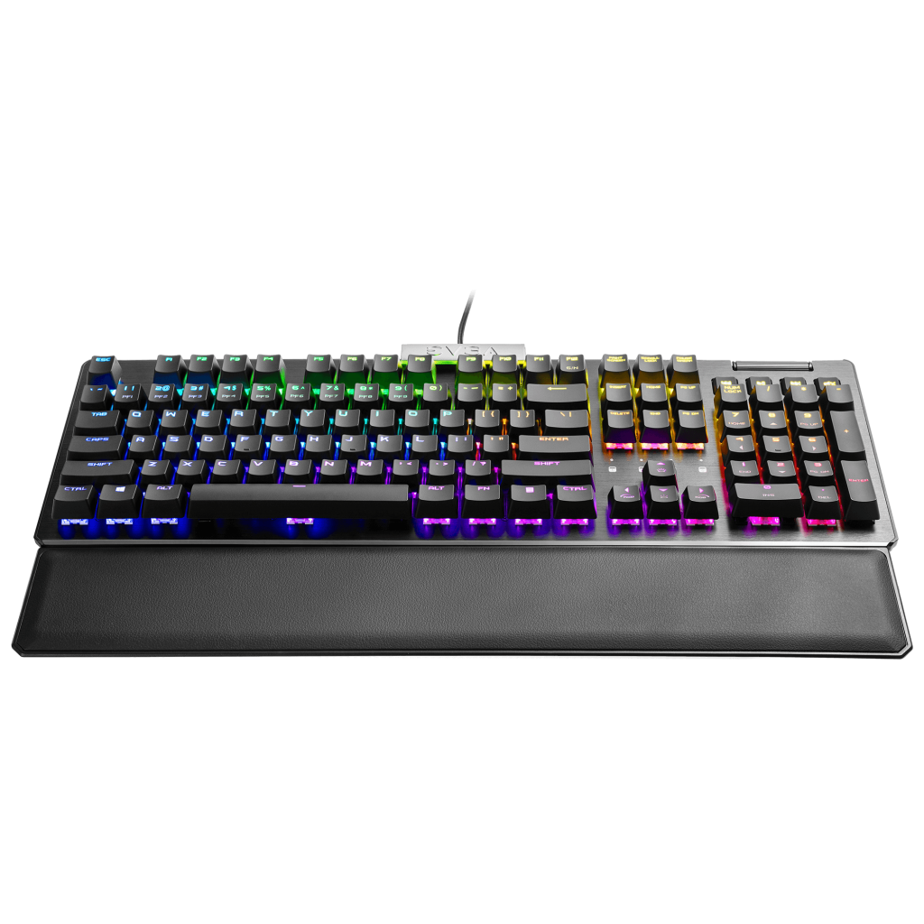EVGA Z15 RGB Gaming Keyboard, RGB Backlit LED, Hot Swappable Mechanical ...