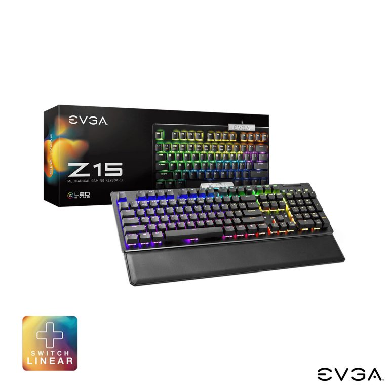 EVGA Z20 RGB Optical Mechanical Gaming Keyboard, RGB Backlit LED ...